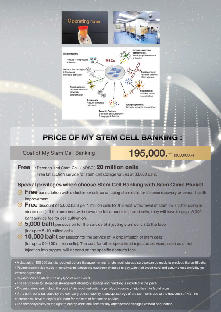 My Stem Cell Banking - Siam Clinic - Aesthetic & Wellness Clinic in Phuket